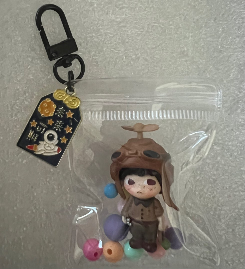 New popmart Hirono inspired popbean in display carrier Bag charm ...