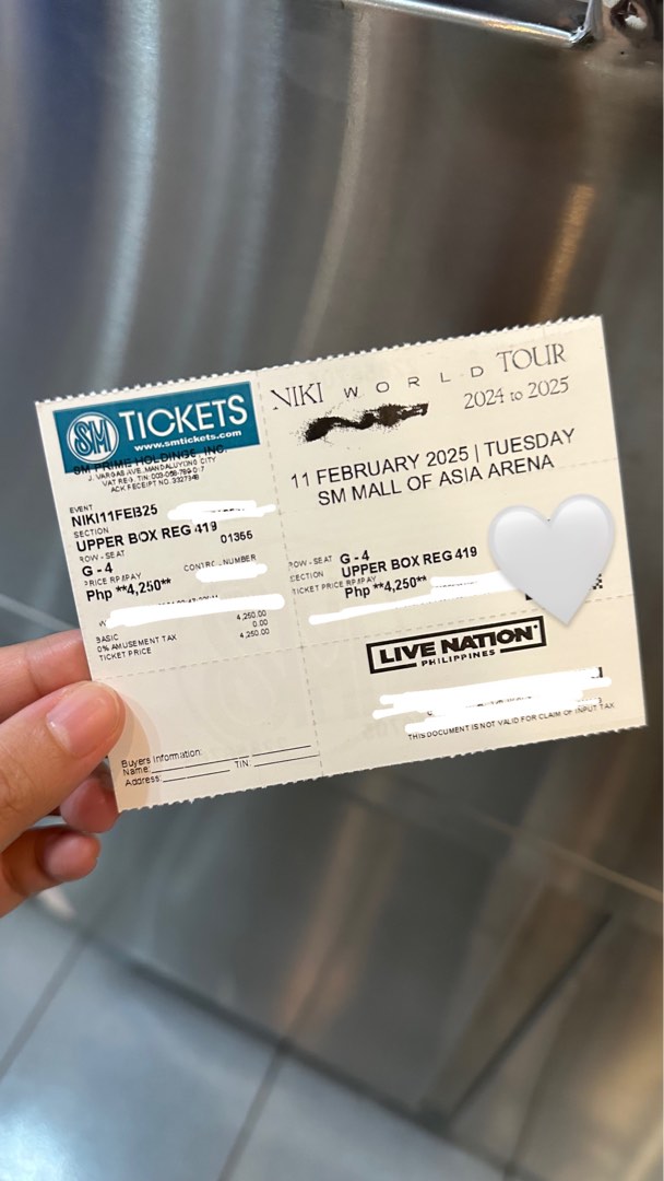 NIKI Buzz World Tour Manila Philippines, Tickets & Vouchers, Event ...