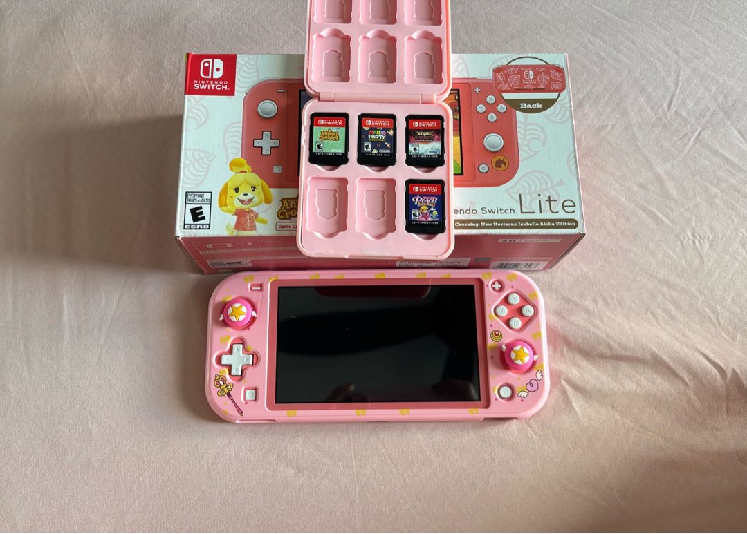 Nintendo Switch Lite Pink, Video Gaming, Video Game Consoles, Nintendo ...
