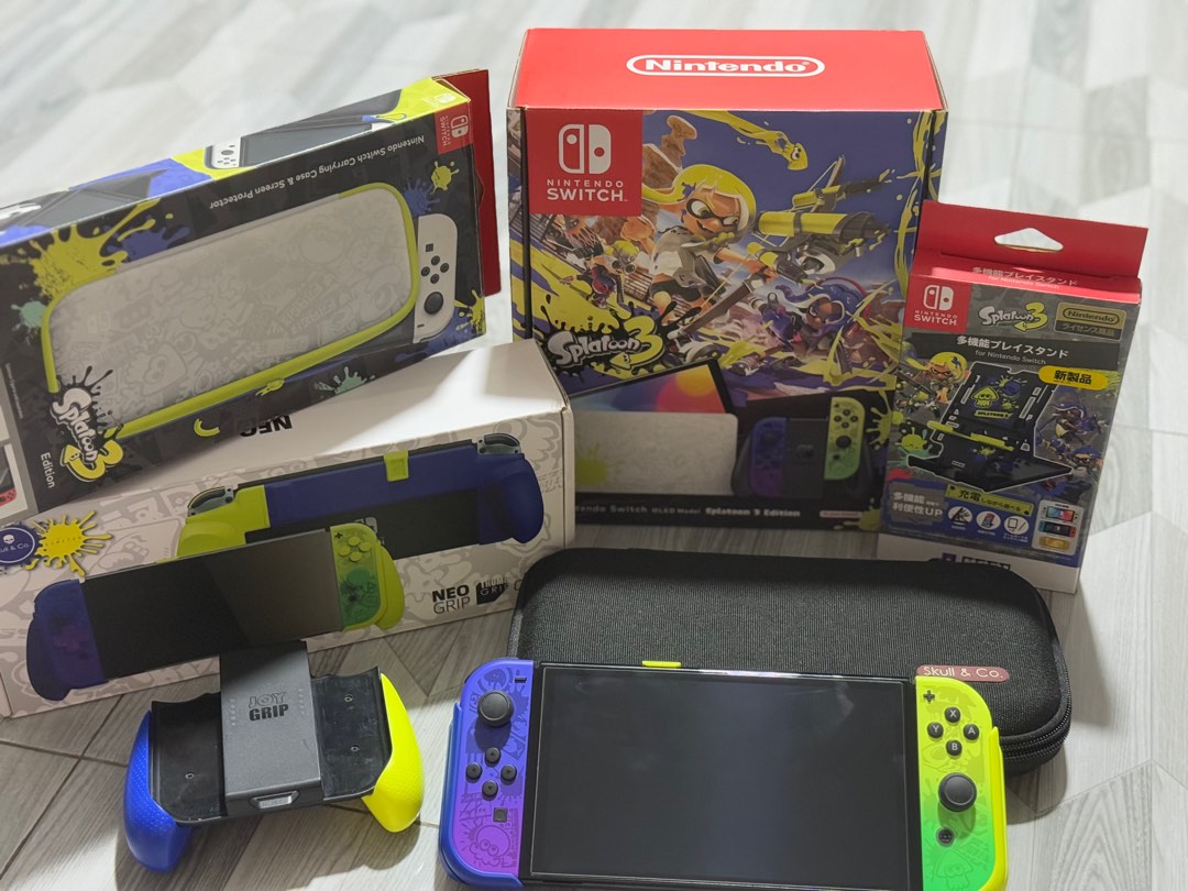 Nintendo Switch OLED Splatoon RUSH, Video Gaming, Video Game Consoles ...