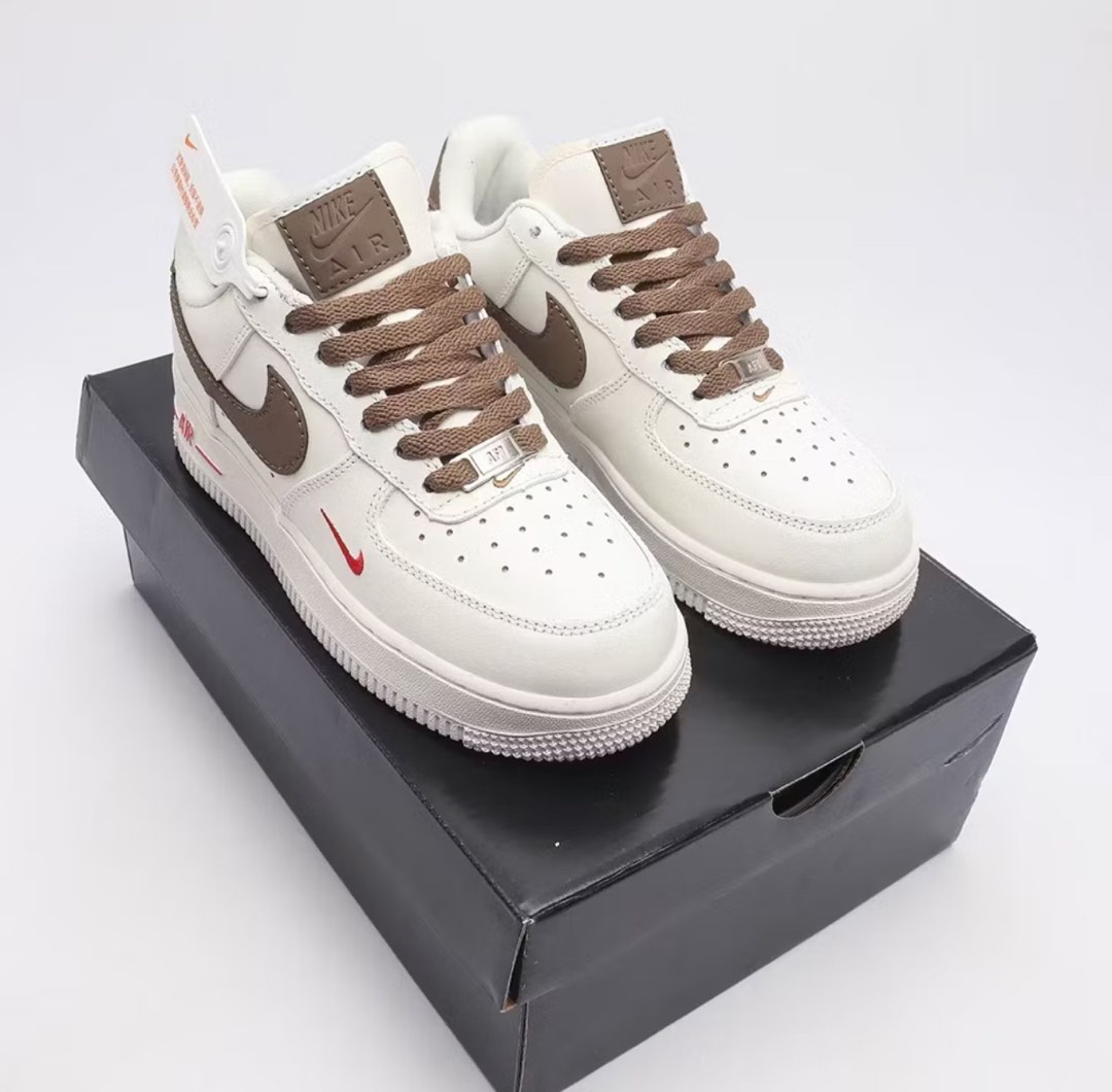 NK Air Force 1 Mini Red Swoosh, Men's Fashion, Footwear, Sneakers on ...