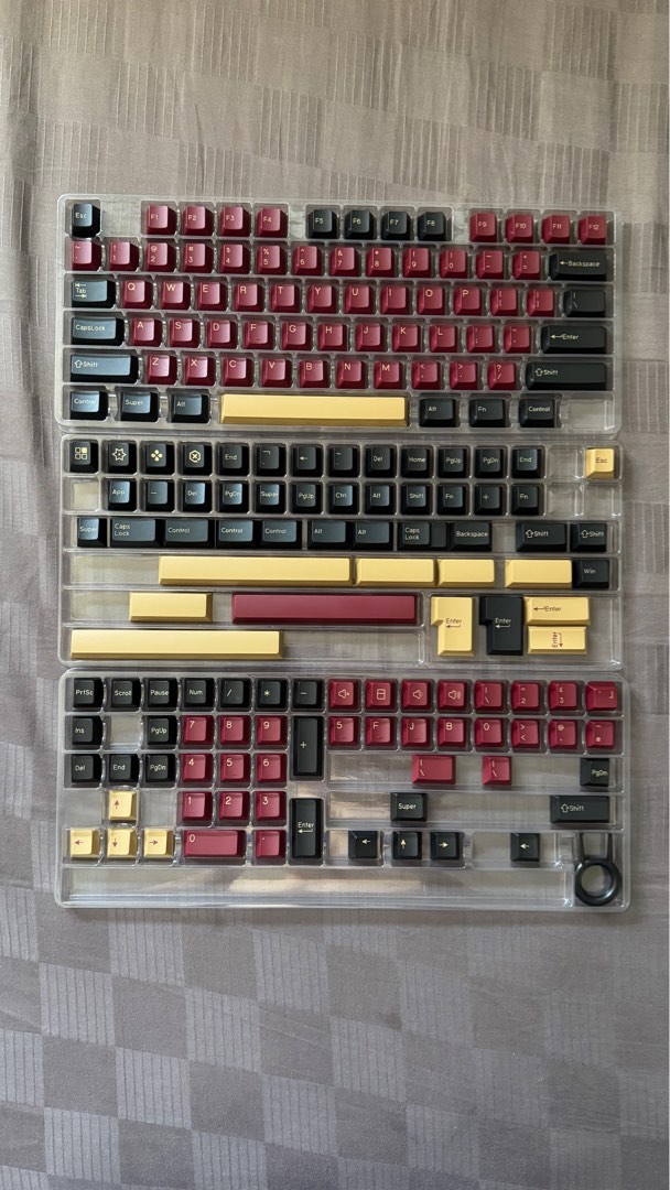 PBT Red Samurai Keyboard Keycap set, Computers & Tech, Parts ...