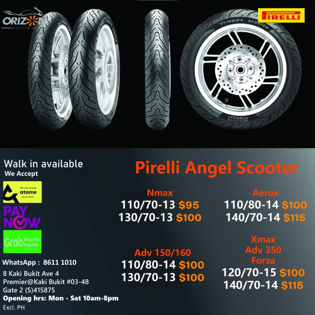 Pirelli Angel Scooter Tyres Aerox Tyre Nmax Tyre Adv Tyre Xmax Tyre ...