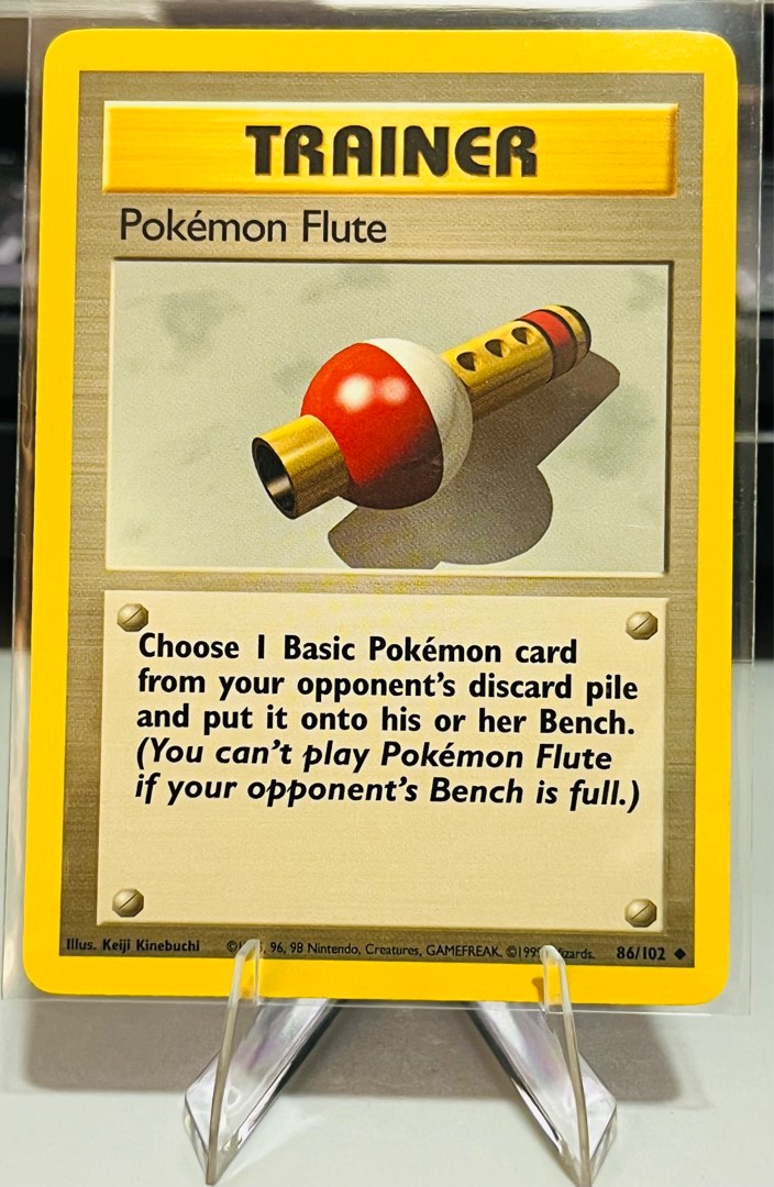 Pokemon Base Set - Trainer Pokemon Flute (86/102), Hobbies & Toys, Toys ...