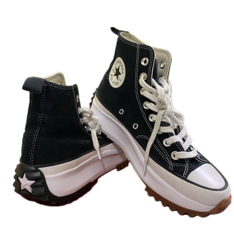 [PRELOVED] Converse Run Star Hike Canvas Platform, Fesyen Wanita ...