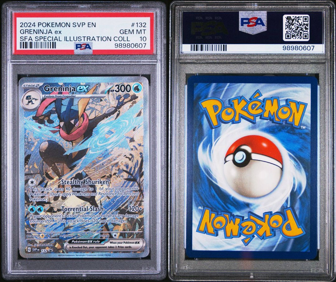 【PSA10】完美美版 SVP 132 Greninja ex 甲賀忍蛙 ex promo___ PTCG POKEMON 寶可夢, 興趣及遊戲, 玩具 & 遊戲類 - Carousell