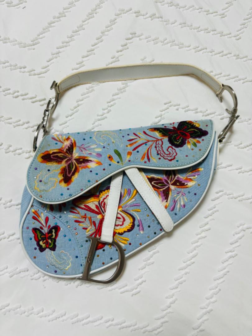 Rare Christian Dior Butterfly Saddle, Luxury, Bags & Wallets on Carousell