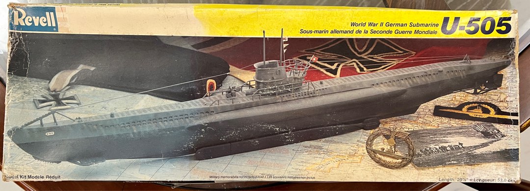 Revell U-Boat 505 German Submarine Longueur:53cm, 興趣及遊戲, 玩具 & 遊戲類 ...