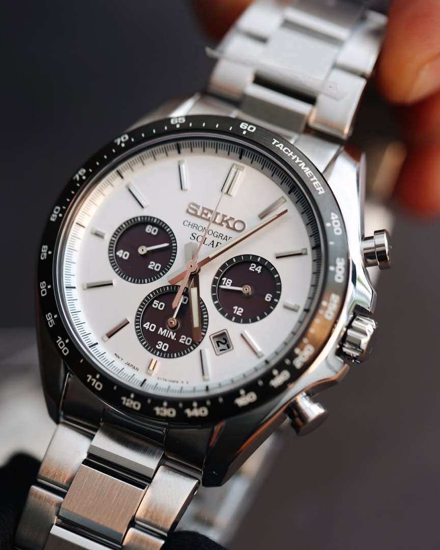 SBPY165 Solar Chronograph "Panda", Men's Fashion, Watches & Accessories ...