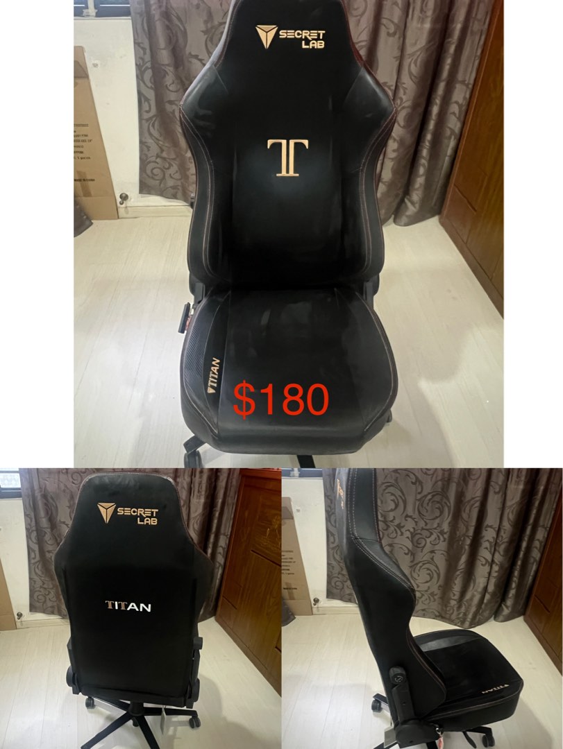 Secretlab Titan gaming chair, Furniture & Home Living, Furniture ...