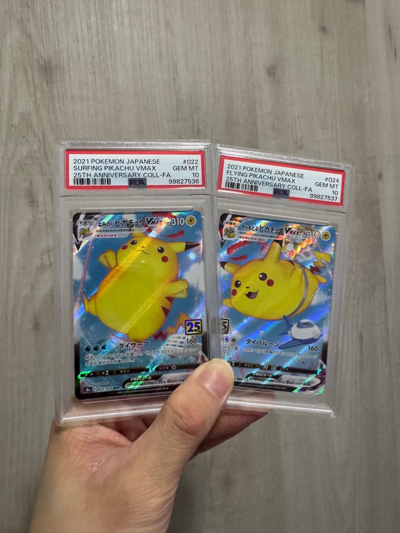 Sequential PSA 10 25th Anniversary Flying & Surfing Pikachu Vmax ...