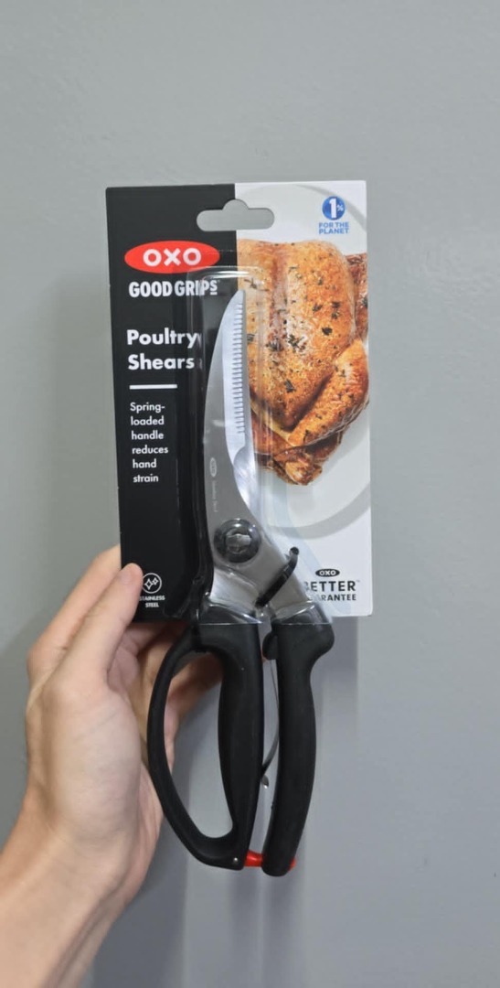 [sg stock] OXO Good Grips Spring-Loaded Poultry Shears, Black ...