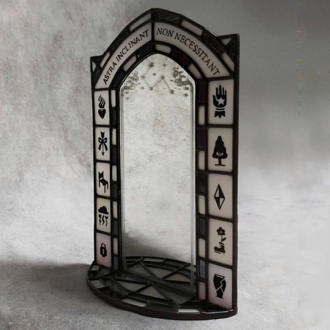 Somethings to keep Symbolica Stained Glass Mirror Shelf - Kaca Antik ...