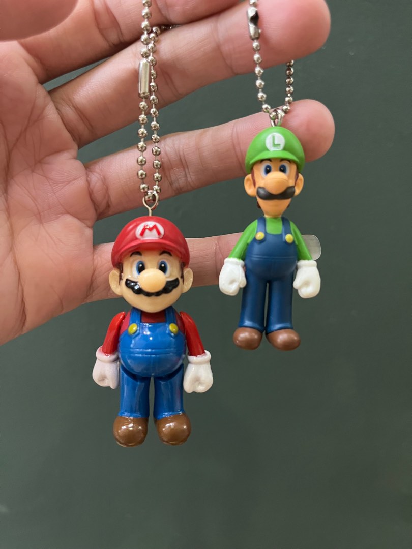 Super Mario and Luigi Keychain, Hobbies & Toys, Toys & Games on Carousell