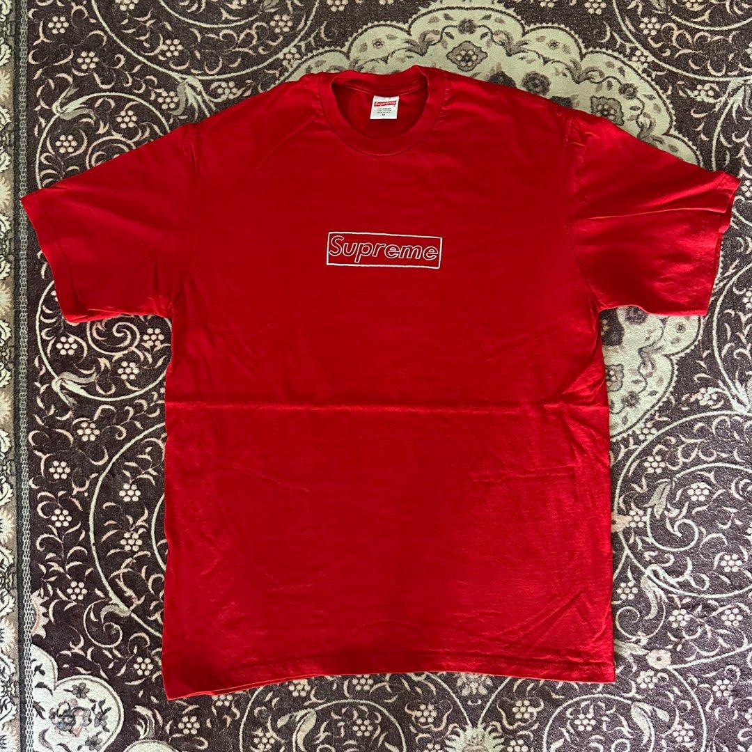 Supreme X Kaws box logo, Men's Fashion, Tops & Sets, Tshirts & Polo ...