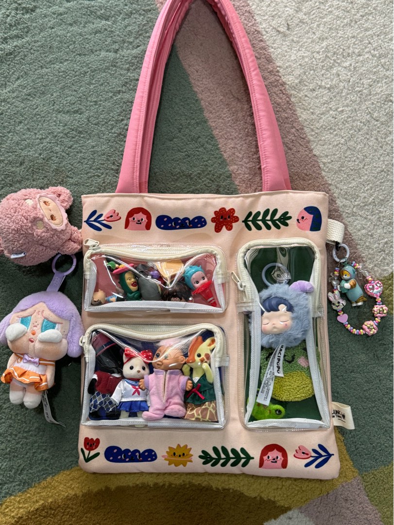 Popmart Trinket Tote Bag Liunic On Things, Women's Fashion, Bags ...