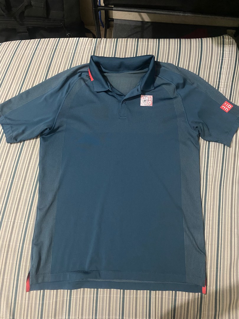 Uniqlo Roger Federer Polo Shirt (Dark Green), Men's Fashion, Tops ...