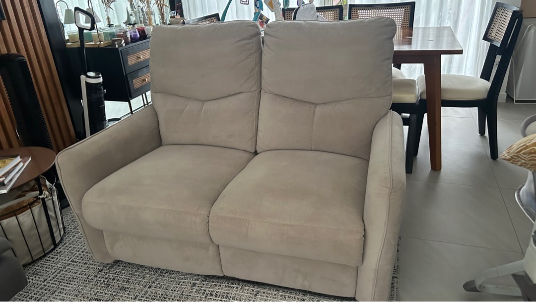 Victoria Mondiale Lazy Boy / Recliner (2 seater) - Beige, Furniture ...