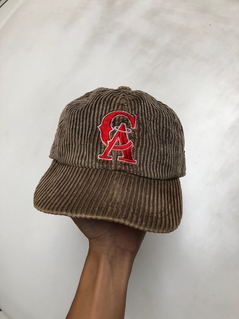 Vintage Bootleg Corduroy California Angels Hat, Men's Fashion, Watches ...