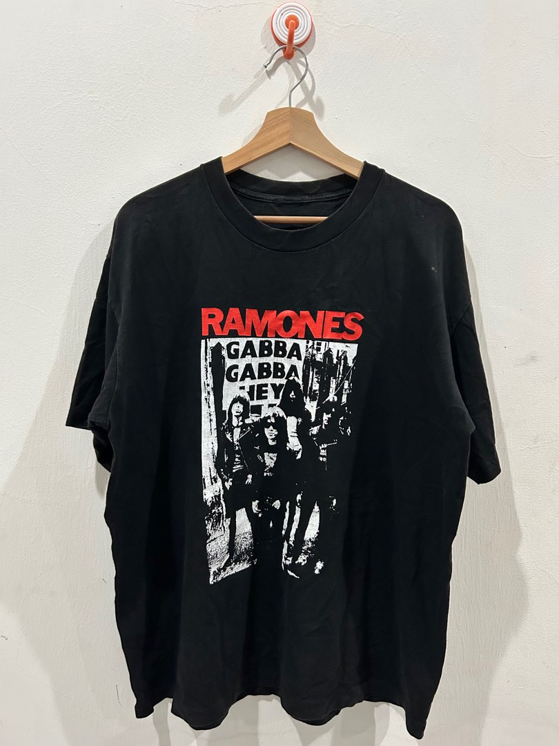 Vintage Ramones punk band Gabba Gabba Hey, Men's Fashion, Tops & Sets ...