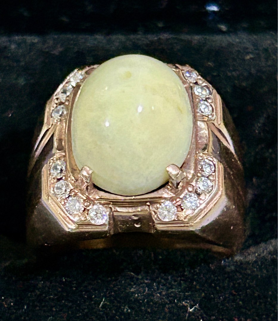 Rare White Ruby Ring (Cincin Delima Putih Rare), Women's Fashion ...