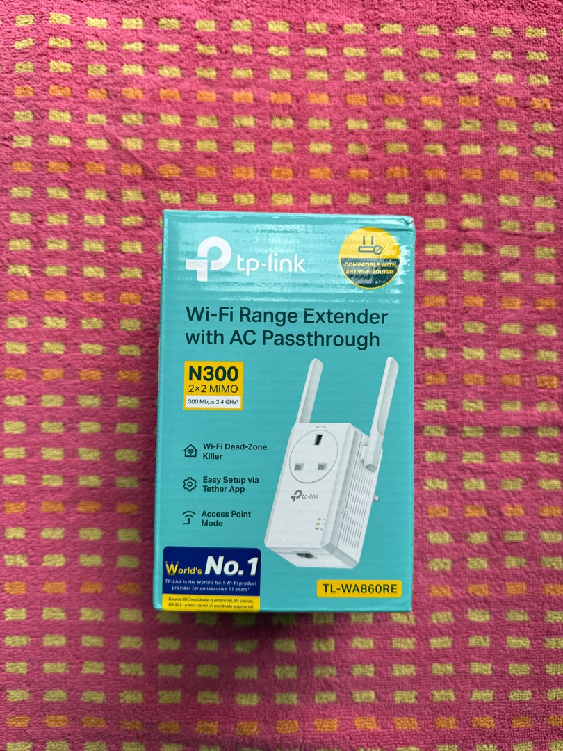 WiFi range extender with pass through - unused, Computers & Tech, Parts ...