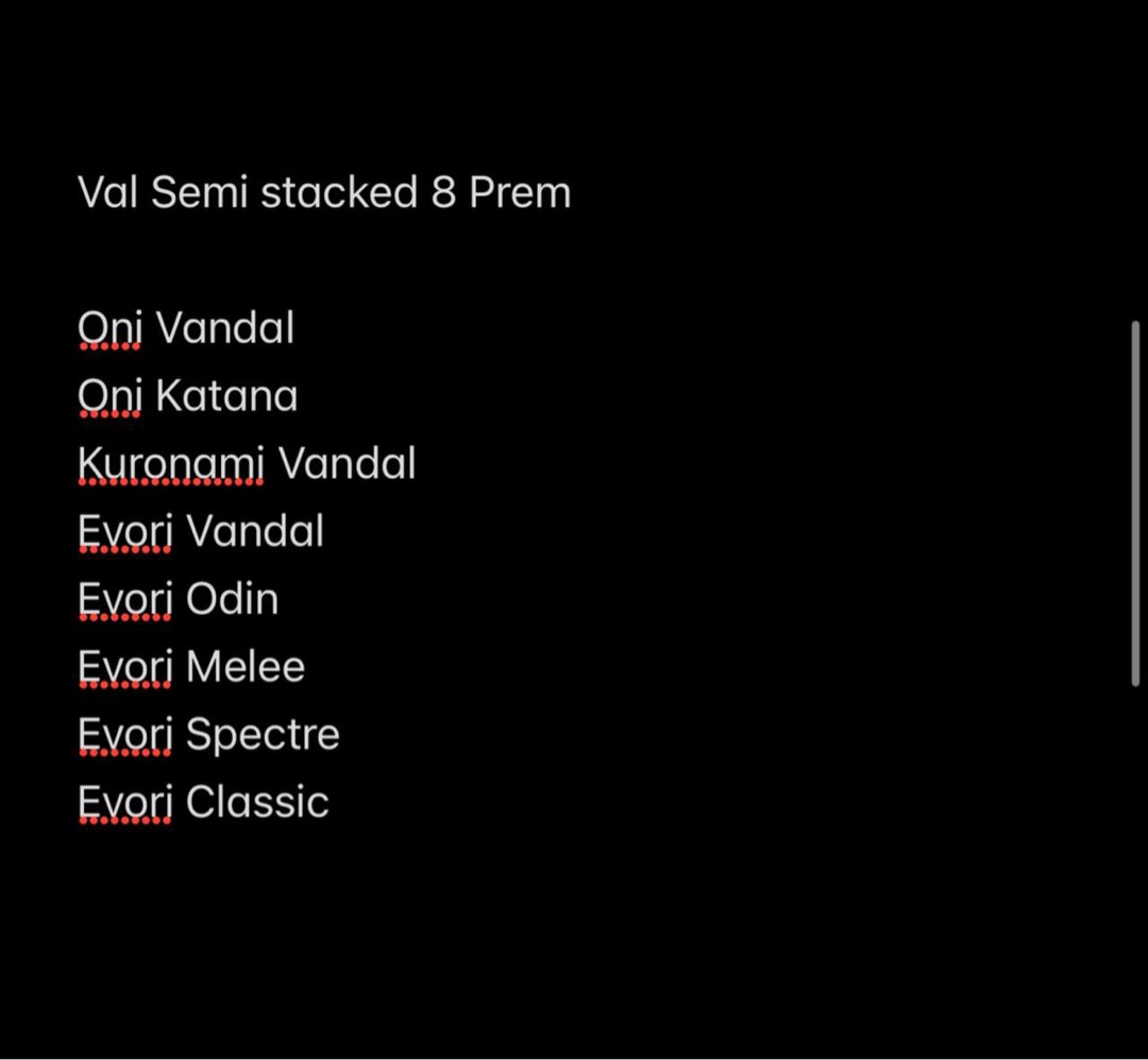 WTS SEMI STACKED VAL/VALORANT ACC, Video Gaming, Gaming Accessories ...