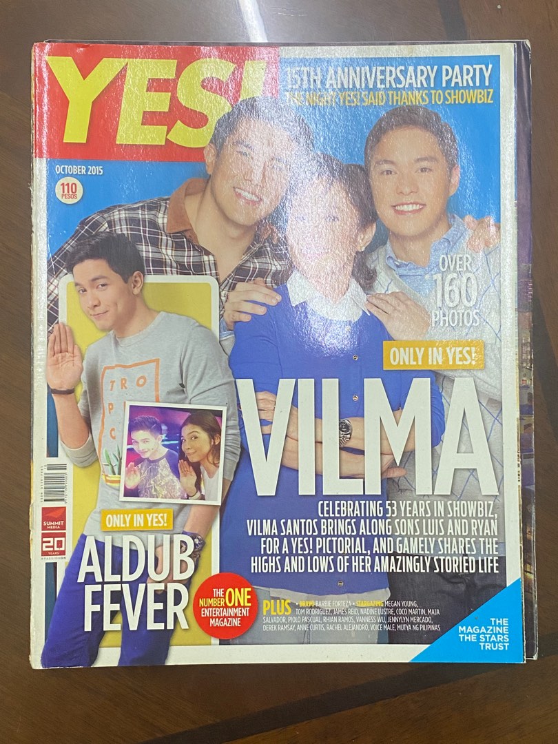 YES! Magazine Philippines October 2015 - Alden Richards & Maine Mendoza ...