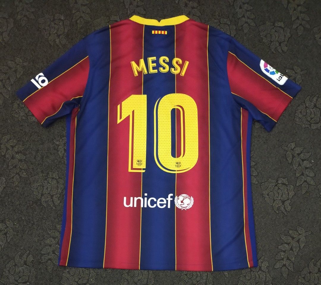 #10 LIONEL MESSI Barcelona Home 2020/21 soccer/football jersey/kit rare ...