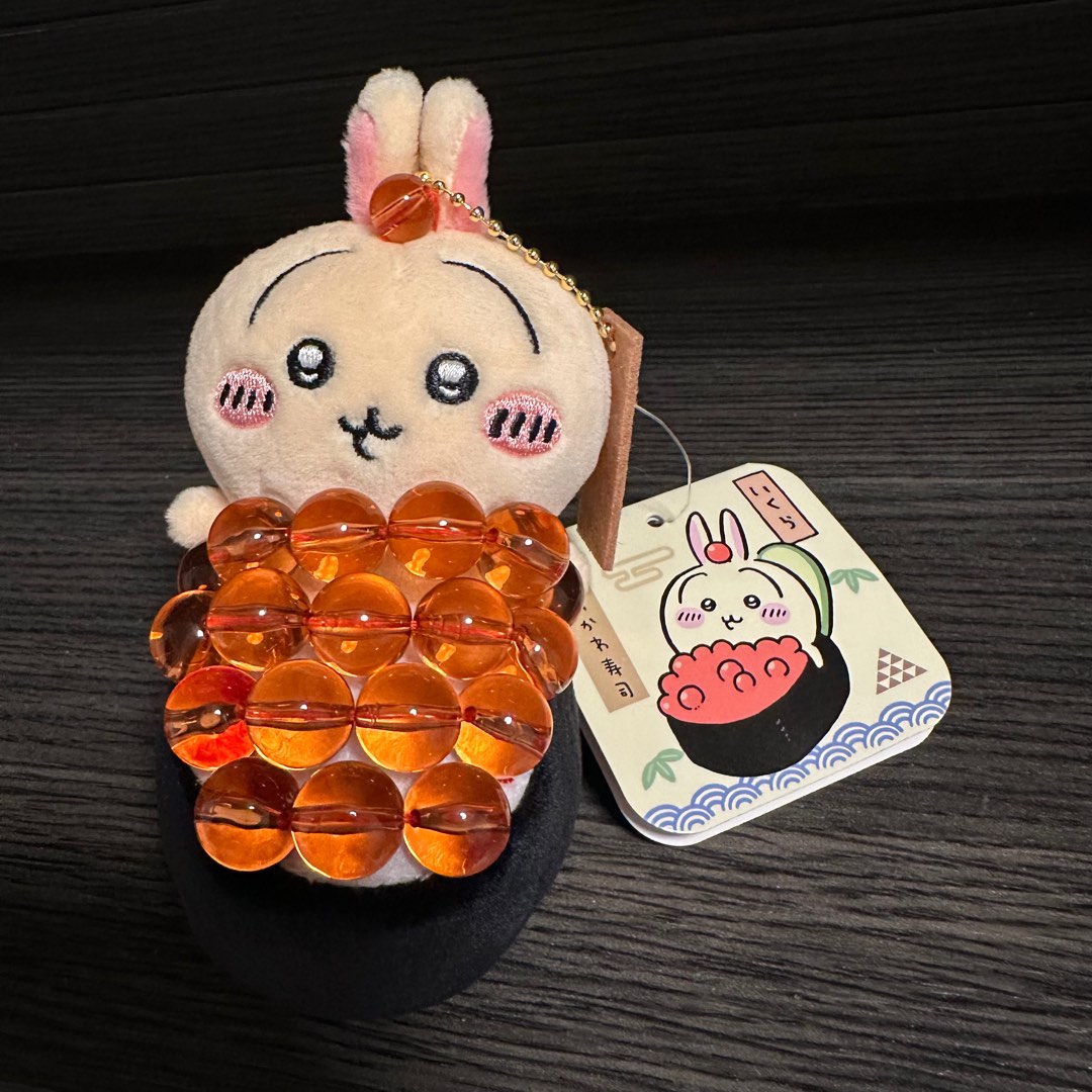 全新 正版 壽司usagi chiikawa 三文魚子壽司兔 兔哥 軍艦 生蠔bb 飛鼠 吊飾, 興趣及遊戲, 玩具 & 遊戲類 ...