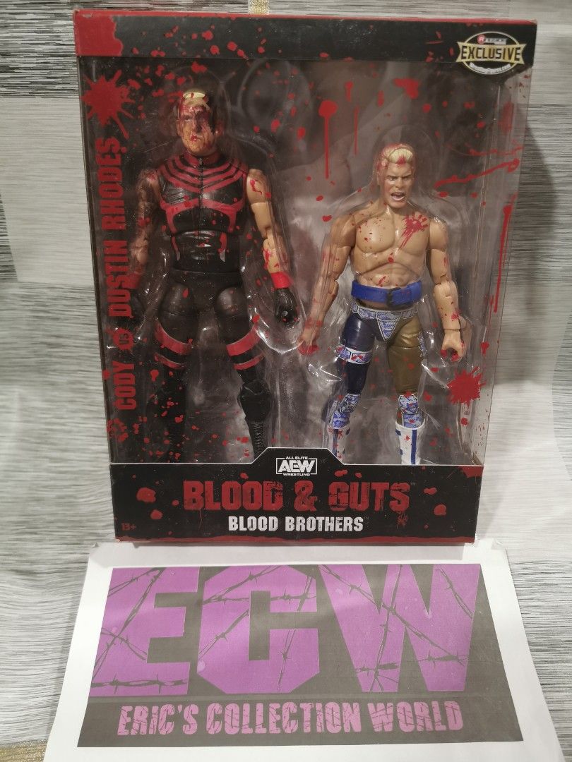 AEW Ringside Exclusive Blood & Guts Blood Brothers Cody Vs. Dustin ...
