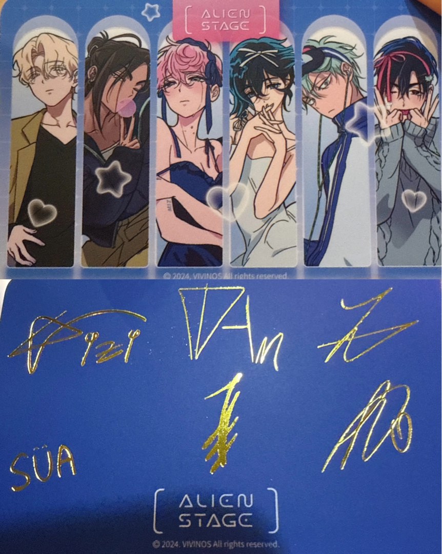 Alien stage signature card ALNST, Hobbies & Toys, Collectibles ...