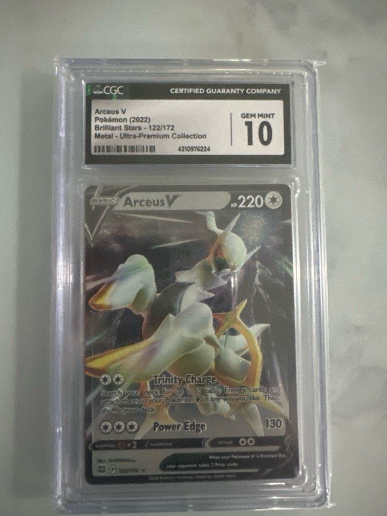 ARCEUS V POKEMON METAL ULTRA PREMIUM COLLECTION CGC 10, Hobbies & Toys ...