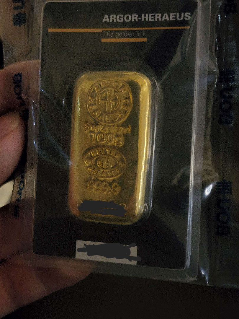 Argor-Heraeus 100g Cast Gold Bar (Closest to spot listings!), Hobbies ...