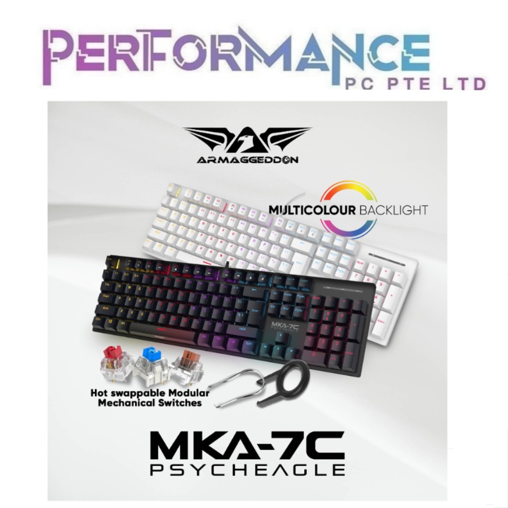 Armaggeddon MKA-7C 2024 Gaming Keyboards(Black/White )(2 YEARS WARRANTY ...