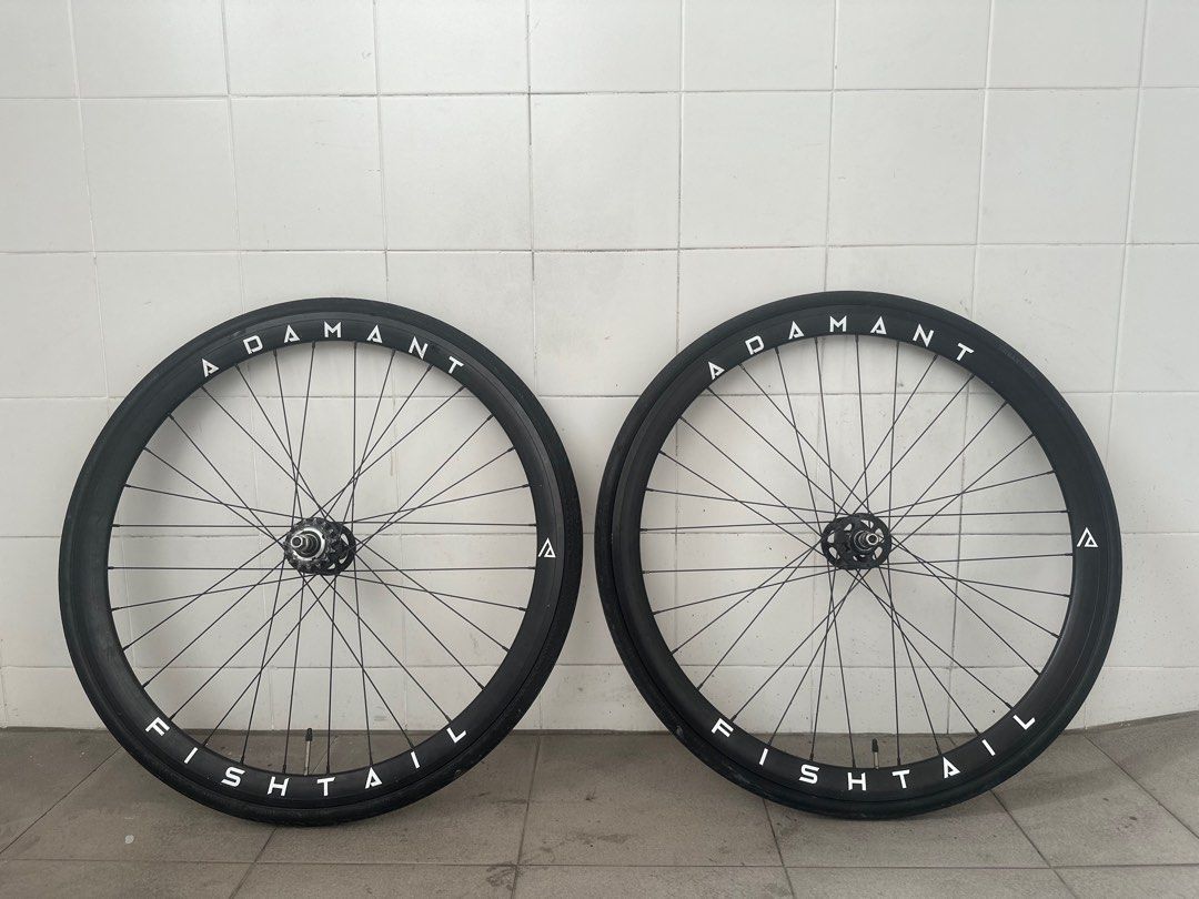 Ascent Adamant Fishtail Wheelset for Fixie Fixed Gear Track Bike ...
