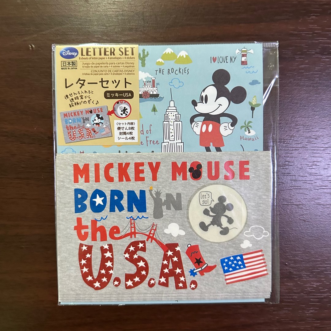 [Authentic] Mickey Mouse Letter Set, Hobbies & Toys, Stationary & Craft ...