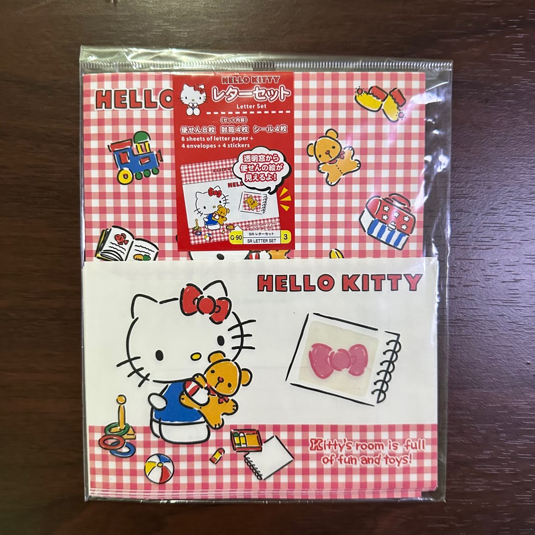 [Authentic] Sanrio Hello Kitty Letter Set, Hobbies & Toys, Stationary ...