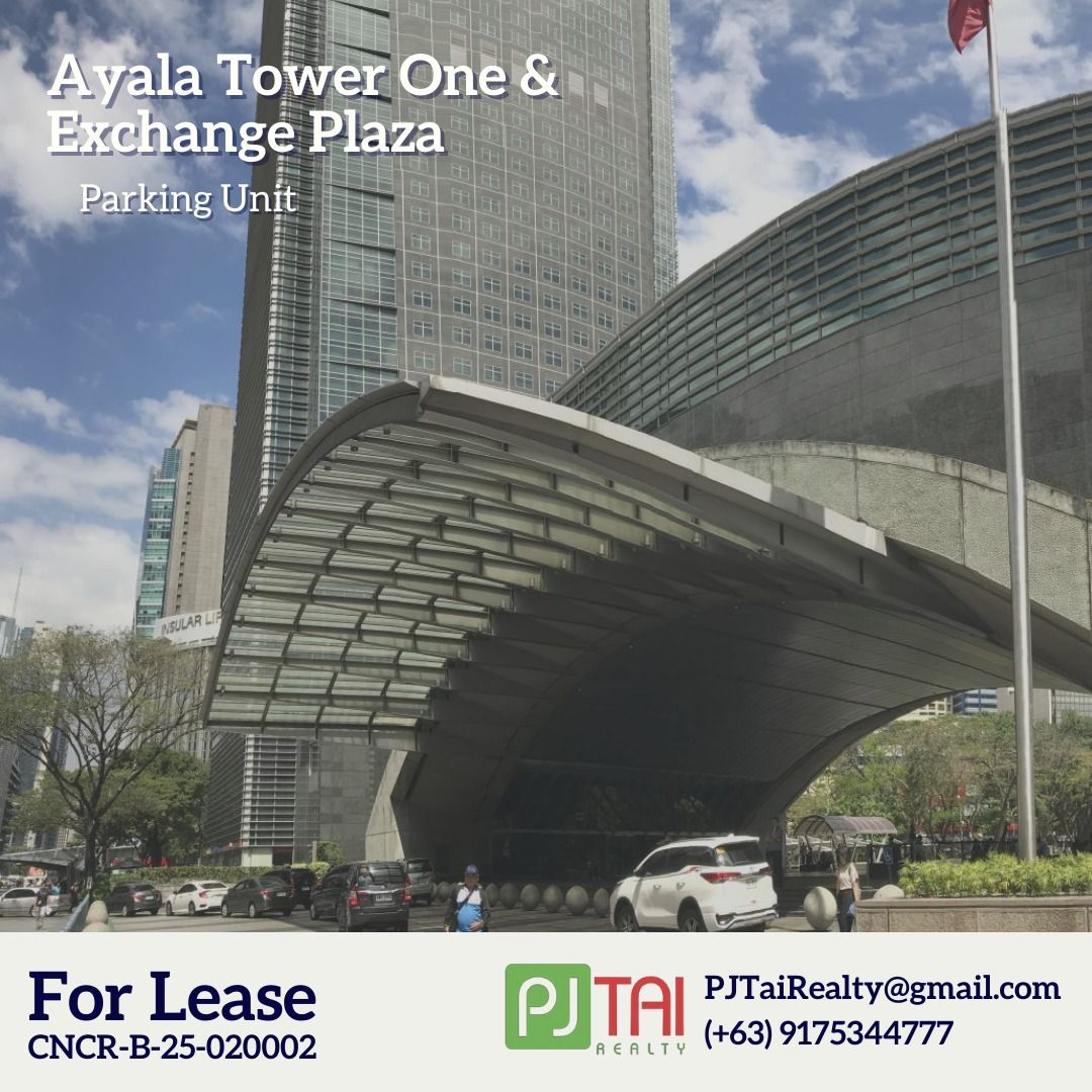Ayala Tower One and Exchange Plaza Parking For Rent CNRC-B-25-020002 ...