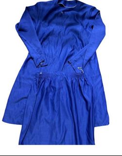 Jannah Noe Mini Kurung Kain Pario / Biru Pastel, Women's Fashion ...