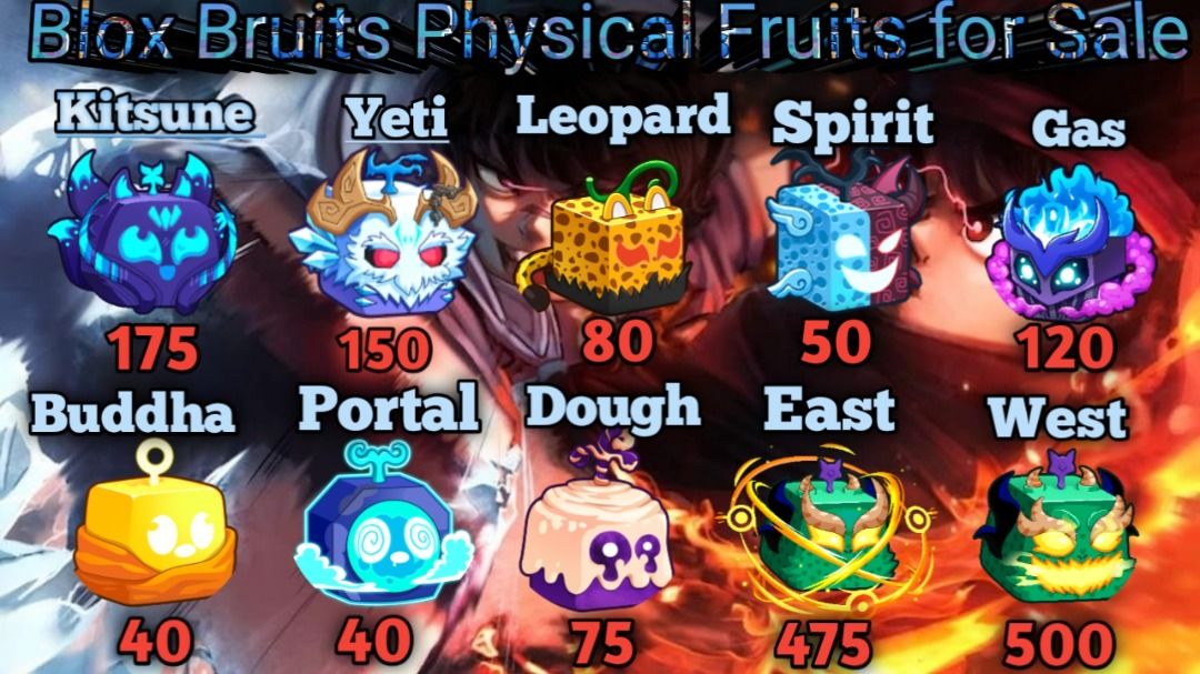 Blox fruits Physical fruits for sale, Video Gaming, Gaming Accessories ...