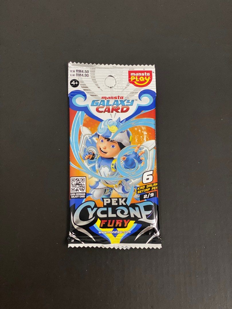 Boboiboy Monsta Galaxy Card Pek Cyclone Fury - Kad Grade S, Hobbies ...
