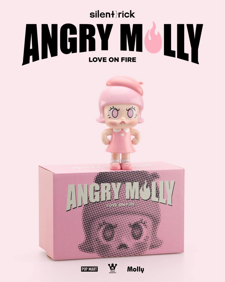 Pop Mart X Silent Trick X Kennyswork - Angry Molly (Love On Fire ...
