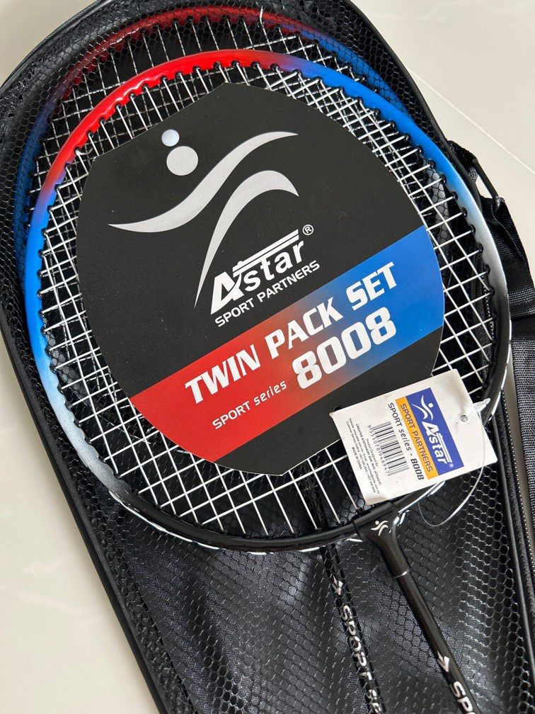 Brand New Astar Sport Series 8008 Twin Pack Badminton Racket Set ...