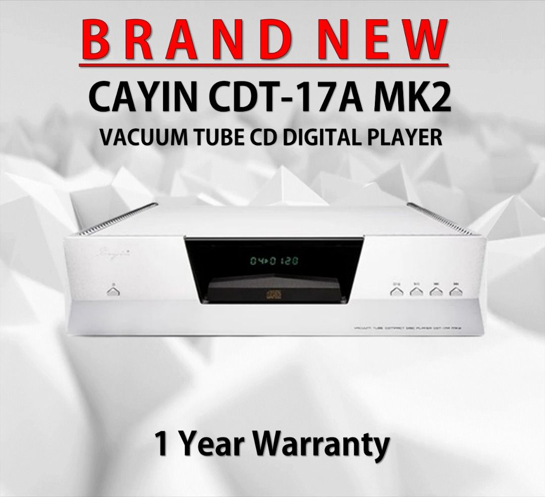 (BRAND NEW) CAYIN CDT-17A MK2 VACUUM 6922EH TUBE CD PLAYER [230V] | AUDIOPHILE - 1 YEAR WARRANTY ...
