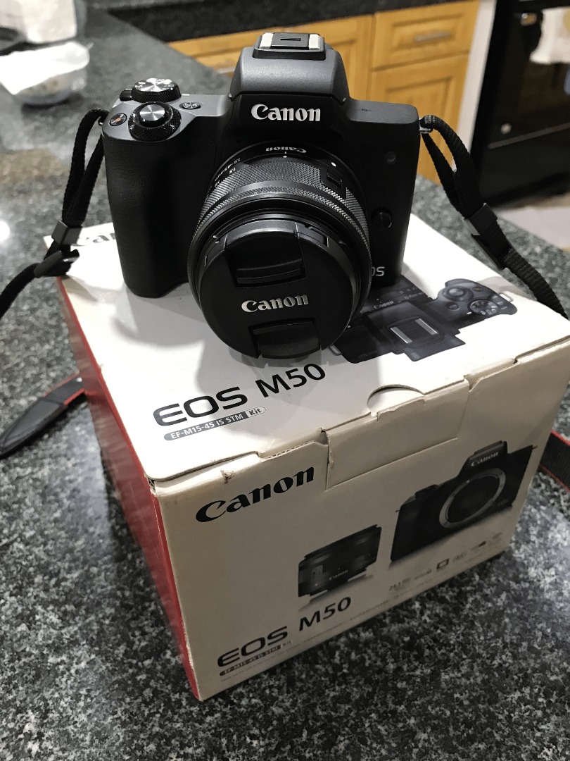 Canon M50 Kit Lens (15-45mm) + Bag Package (Lady Owned), Photography ...