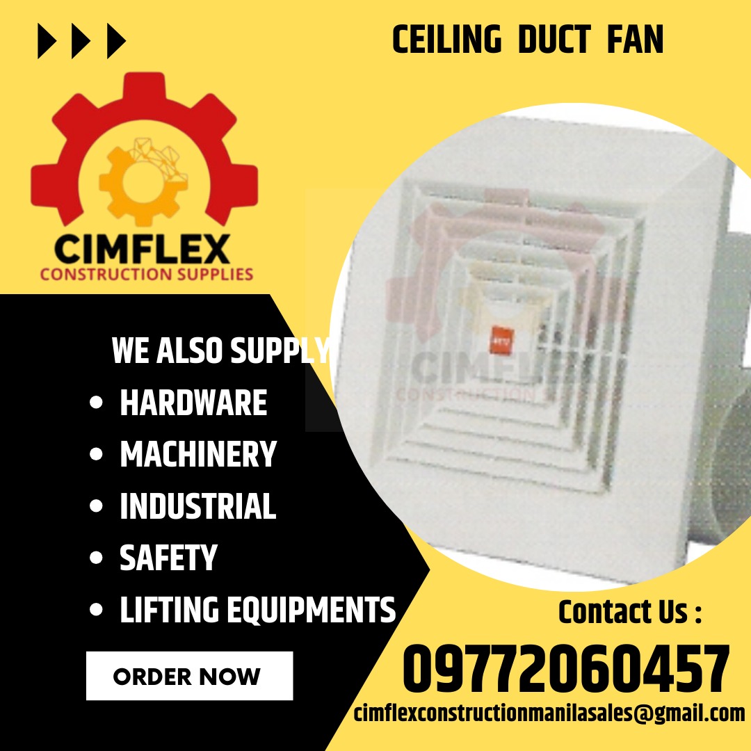 ceiling duct fan CDF 10A 8'', Commercial & Industrial, Industrial Equipment on Carousell