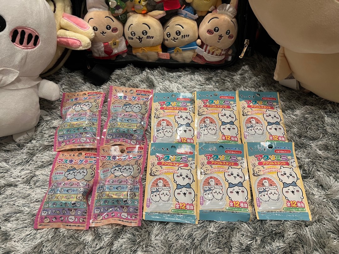 chiikawa acrylic stand and tape, Hobbies & Toys, Collectibles ...