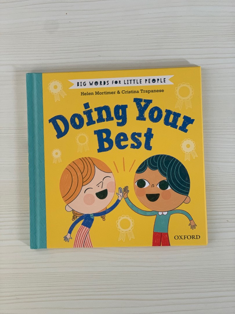 Children book HC big words for little people doing your best buku anak ...