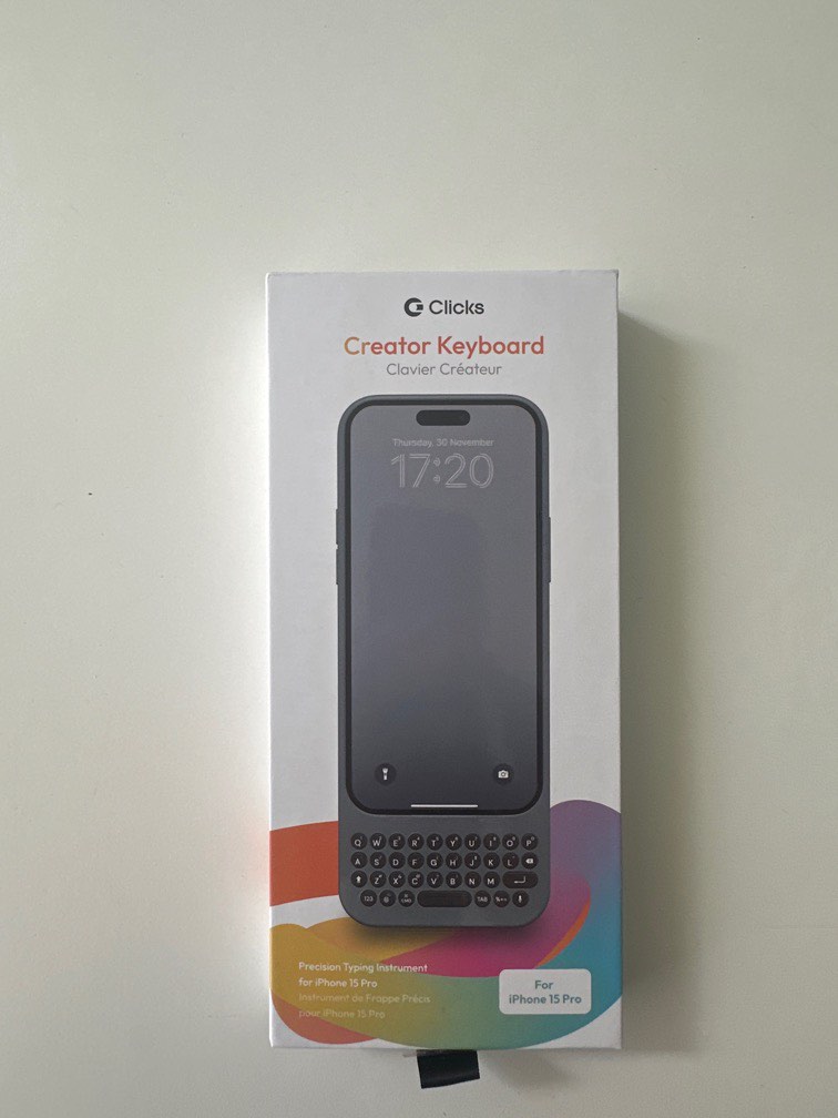 Click Creator Keyboard for iPhone 15 Pro, Mobile Phones & Gadgets, Mobile & Gadget Accessories ...